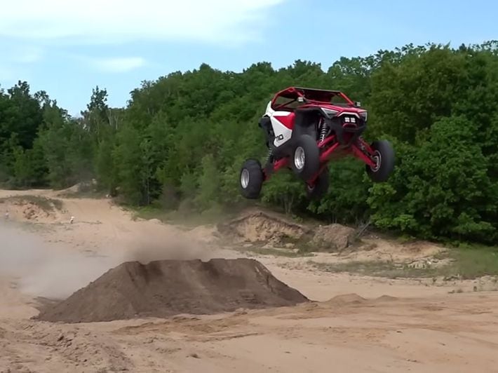 Watch SXSBlog Do Some Seriously Ill-Advised Jumps | UTV Driver