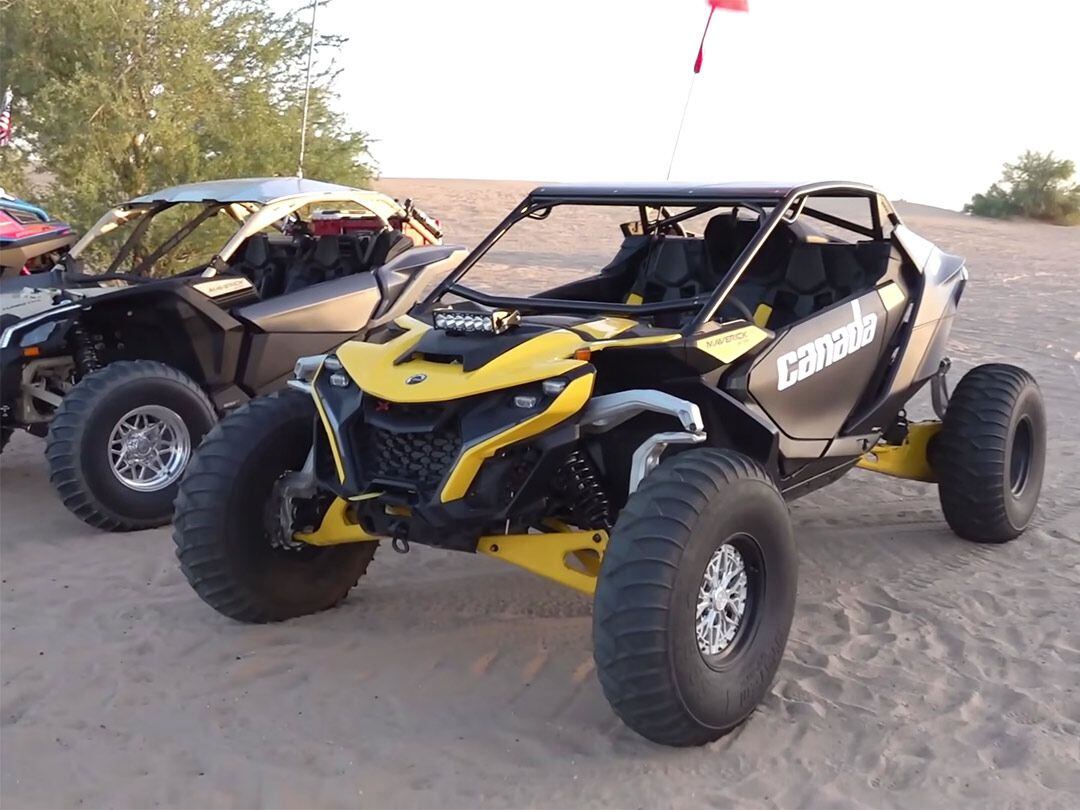 Watch SXSBlog Roll Up to Glamis With a Modified Maverick R | UTV Driver