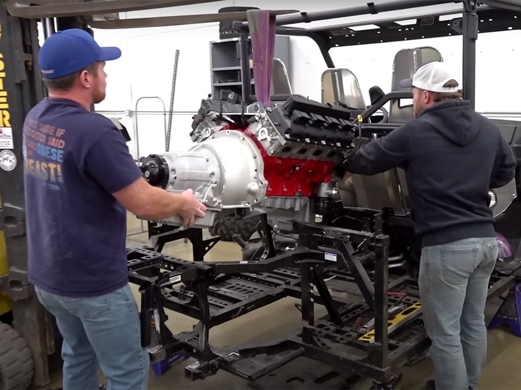 Watch SXSBlog Install a Hellcat Engine in a CFMoto UForce | UTV Driver