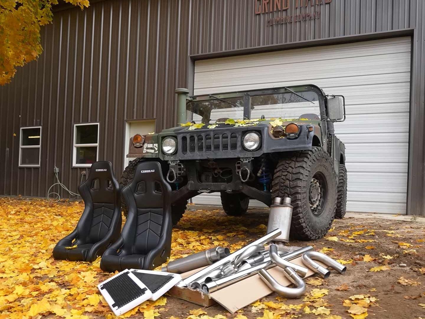 Grind Hard Plumbing Upgrades Its Corvette-Powered Hummer | UTV Driver
