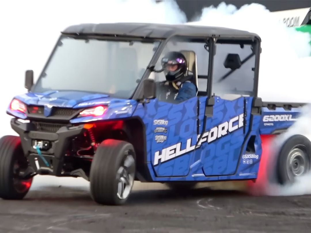 Watch a Hellcat-Powered Side-by-Side Rip Nasty Burnouts | UTV Driver